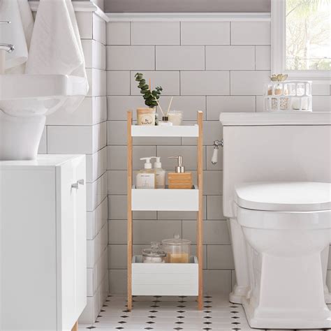 17 Stories Taneishia Bathroom Floor Shelf Storage Cart With 3 Tiers