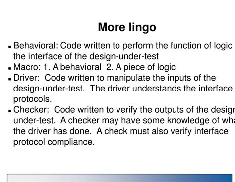 Ppt Hardware Functional Verification Class Powerpoint Presentation Free Download Id1319828