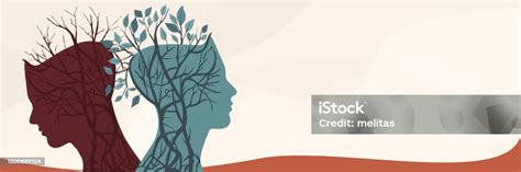 은유 양극성 장애 마음 정신 퍼즐 두뇌를 가진 두 배의 얼굴 분열 된 성격 개념 기분 장애 2 헤드 실루엣 심리학 이중 인격 정신의학 정신 건강 요법에 대한 스톡 벡터 아트