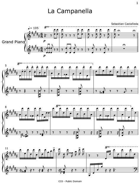 La Campanella Sheet Music For Piano