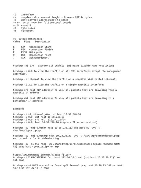 F5 Tcpdump Cli Madi Pdf