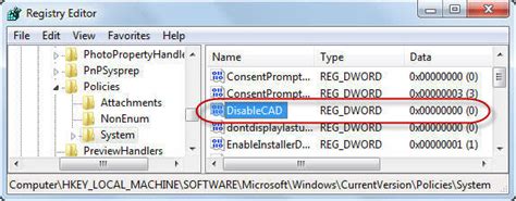 Enable Ctrl Alt Del Requirement At Logon In Windows