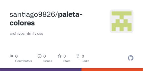 GitHub Santiago9826 Paleta Colores Archivos Html Y Css