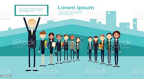민족 비즈니스 사람들 그룹 전체 길이 믹스 인종 사업가와 경영자에 대한 스톡 벡터 아트 및 기타 이미지 경영자 고용과 노동 기업 재무와 산업 Istock