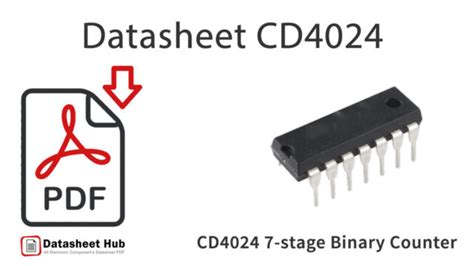 Cd4024 7 Stage Binary Counter Datasheet Hub