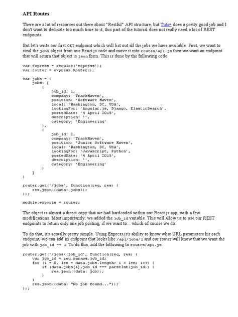 Api Routes Pdf Computer Programming Software Development