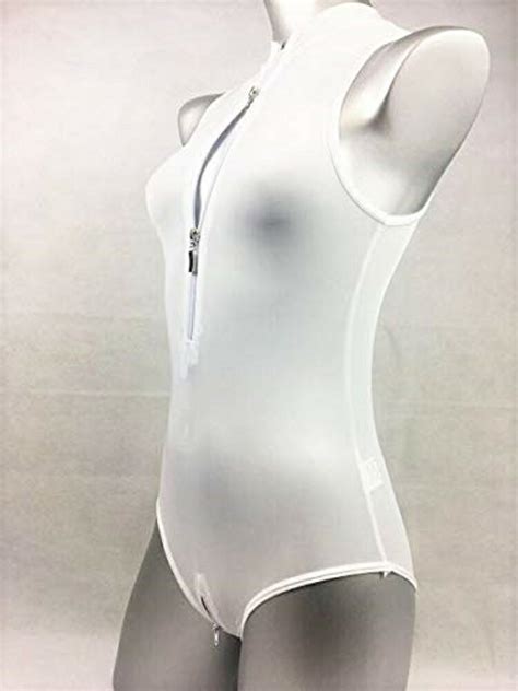 楽天市場シースルー セクシー ハイレグ 穴あき レオタード 白大人用 オープンクロッチ オープンテディ ダブルファスナー 透け コスプレ 衣装 セクシー コスチューム アダルト 撮影会