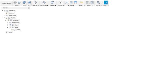 The Model Is Not Displayed When Entering The Manufacture Workspace In Fusion
