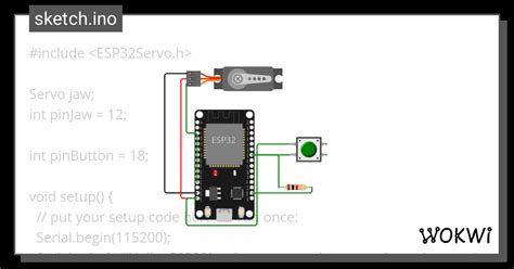 Animatronic Wokwi Esp32 Stm32 Arduino Simulator