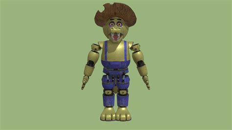 Fnaf Sotm Fixed Monty Springlock Download Free 3d Model By
