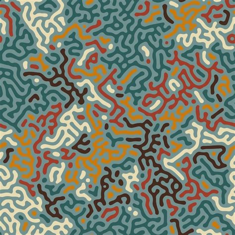 Premium Vector Abstract Organic Shapes Background Natural Maze Labyrinth Reaction Diffusion