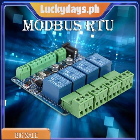 Rtu 4 Way Relay Module 4 Switch Volume Road Input 485 Communication