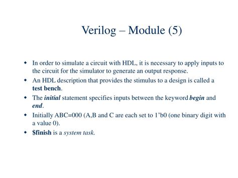 Ppt Hardware Description Language Introduction Powerpoint Presentation Id661923