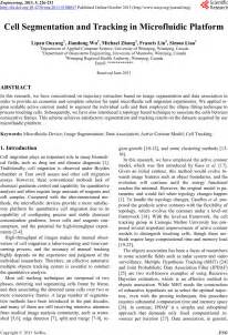 Cell Segmentation And Tracking In Microfluidic Platform