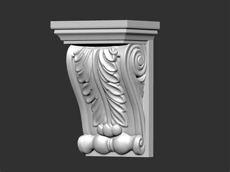 Corbel Decorative Architecture Classical Decoration 3d Model 3d