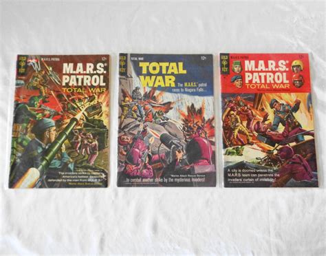 Gold Key Comics 12c Mars Patrol Total War 2 1965 5 May 1968 3 1966