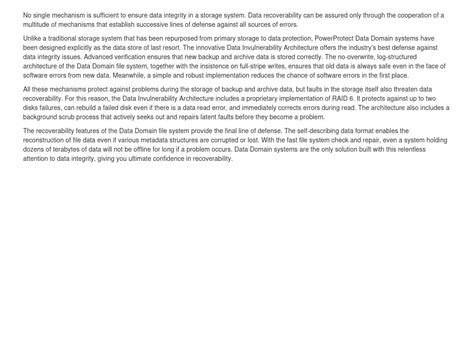 Conclusion Powerprotect Data Domain Data Invulnerability Architecture