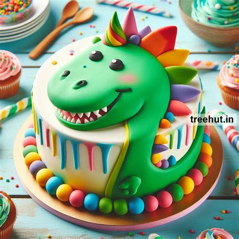 Dinosaur Cake Design Printable