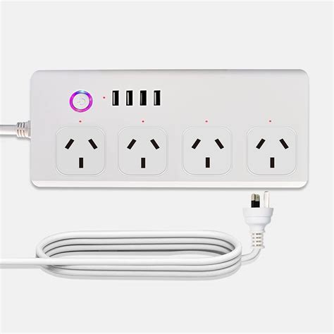 Smart Power Board Wifi Esp32 Pre Flashed Tasmota 4 X Ac 4 X Usb