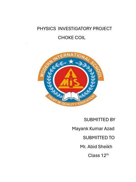 Physics Project Download Free Pdf Inductor Quantity Physics Project Download Free Pdf Inductor Quantity