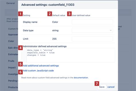 Custom Field Import Options