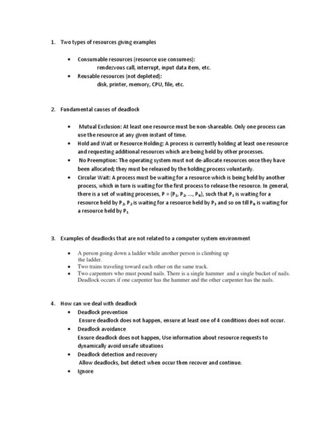 Deadlock Assignment Pdf Computer Science Systems Engineering