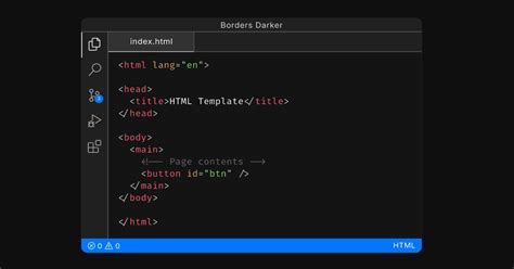 Borders Dark By Bloumbs Vs Code Themes
