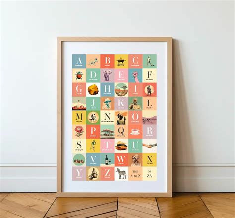 South Africa Alphabet Poster Anthology
