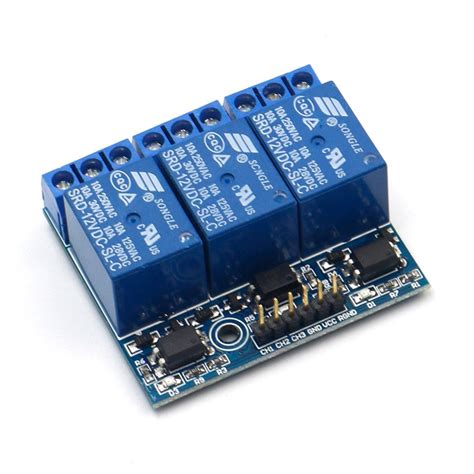 33v 5v 3通道繼電器模塊5ma帶光耦隔離兼容信號 蝦皮購物