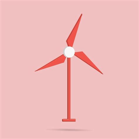 풍차 아이콘 벡터 일러스트레이터 재생 가능 에너지 속성 아이콘에 가장 적합 프리미엄 벡터