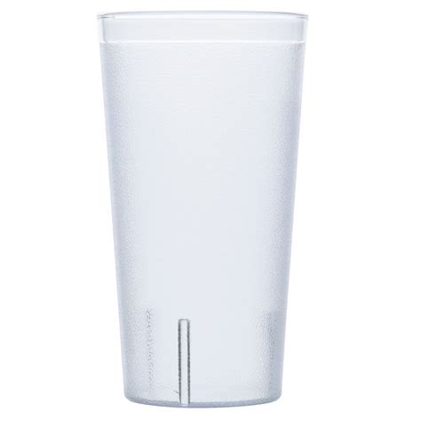 Textured Clear Plastic Drinking Glasses
