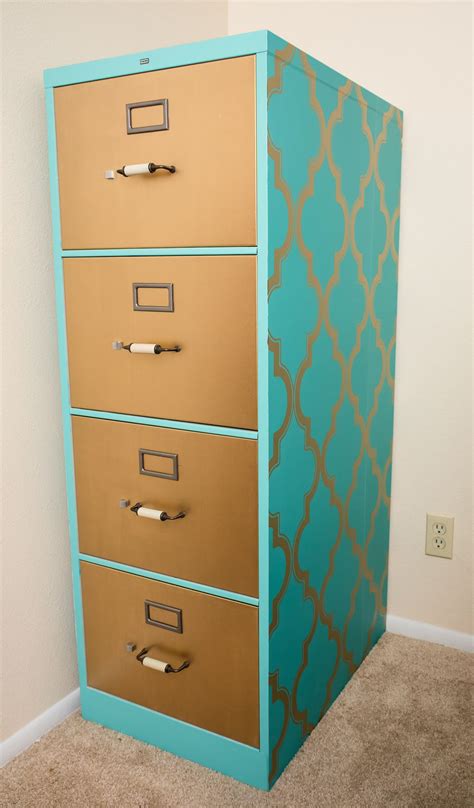 Metal Filing Cabinet Diy Makeover Using Devine Color Devine Karat