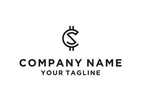 Cs 로고 디자인 일러스트 벡터 프리미엄 벡터