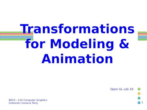 Pptx Transformations For Modeling And Animation Dokumentips