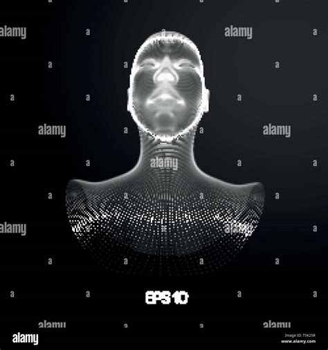 Ai Digital Brain Artificial Intelligence Concept Human Head In Robot Digital Computer