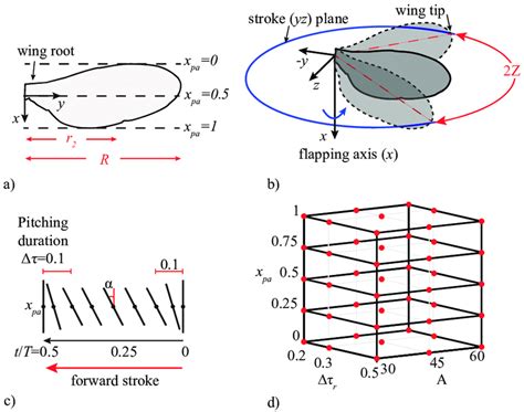Schematic Of The A Wing Geometry B Orthographic View Of The Download Scientific Diagram