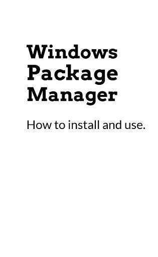What Is Windows Package Manager How To Install TopTrix