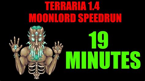 Terraria 14 Moonlord Speedrun 19 Minutes World Record Youtube
