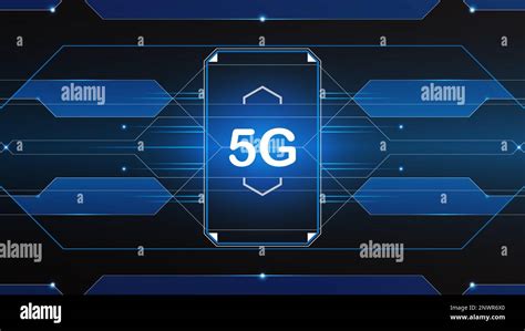5g Network Technology Background Concept 5g Wireless Wi Fi Connection Internet Data Circle