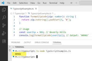 Convert Number To String With Leading Zeros In TypeScript