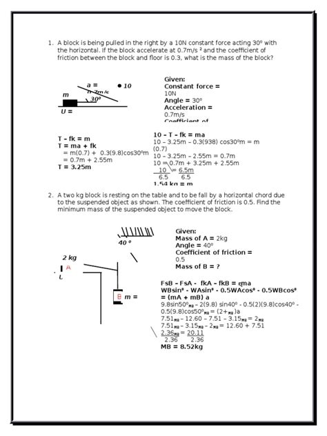 Physics Pdf Force Mass