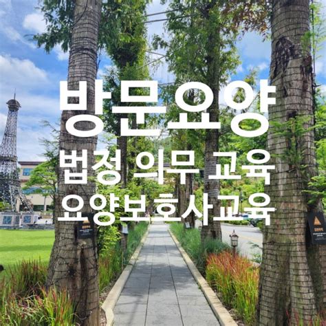 방문요양 법정 의무 교육 정리 네이버 블로그