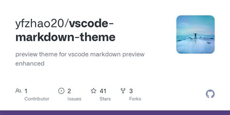 Github Yfzhao20vscode Markdown Theme Preview Theme For Vscode Markdown Preview Enhanced