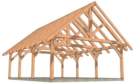 24×36 Timber Frame Pavilion Timber Frame Hq