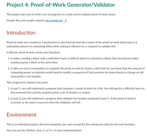 Python Program To Create A Proof Of Work Generator Assignment Solution