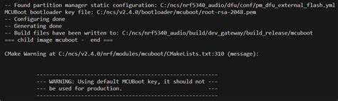 Nrf5340 Audio Dk Secure Boot Wont Build Nordic Qanda Nordic Devzone Nordic Devzone