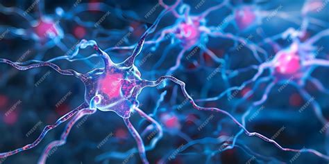 Premium Photo How Neurons Transmit Electrical Signals Through