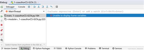 pycharm调试时出现Unable to display frame variables CSDN博客