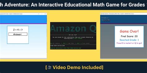 🎯 Solving Puzzles With Code A Math Adventure Game Built With Amazon Q Cli Dev Community