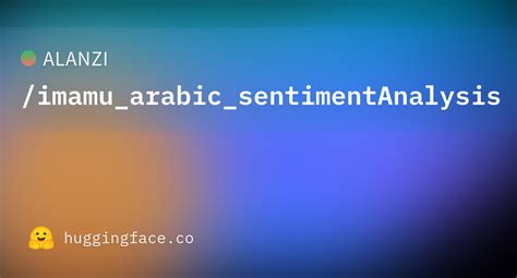 Alanziimamuarabicsentimentanalysis · Hugging Face